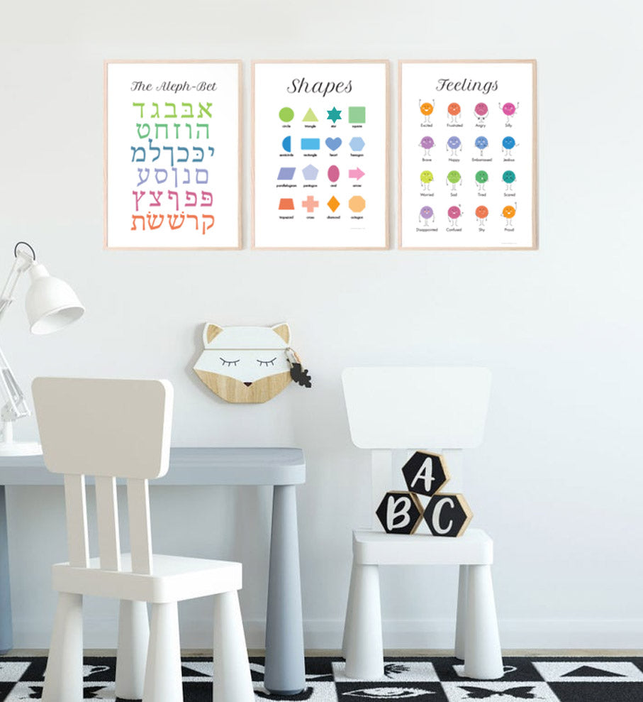The Shapes Montessori homeschool Poster Print - Educational Wall Art ...